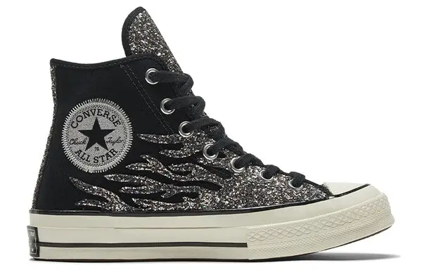 CONVERSE Chuck 70 High Archival Glitter Flame Sneakers