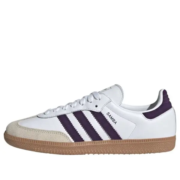 Adidas Samba Lace-up Sneakers - Cloud White/alumina/aurora Plum