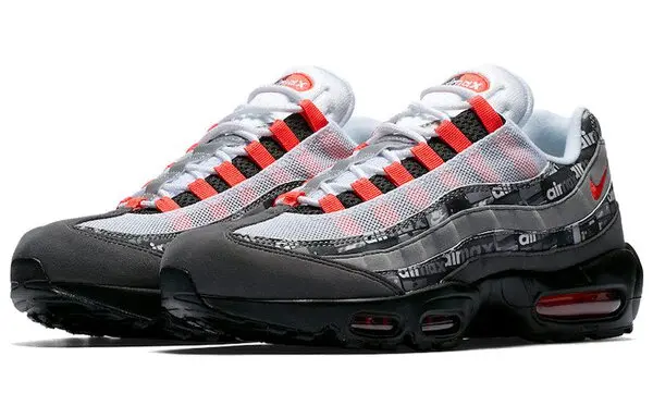 Nike X Atmos Air Max 95 'we Love - Black/safety Orange-med Ash-dk