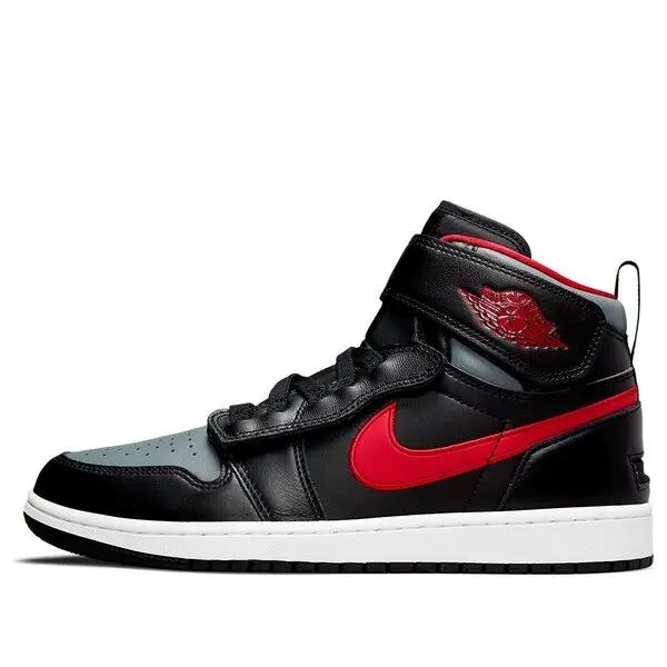 JORDAN 1 High Flyease "smoke Grey Gym Red - Black/smoke Grey/white