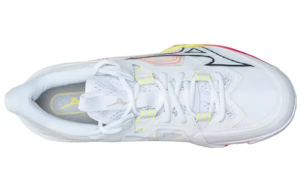 Mizuno Wave Claw Neo Ii "white Flame" Sneakers - White/red/yellow