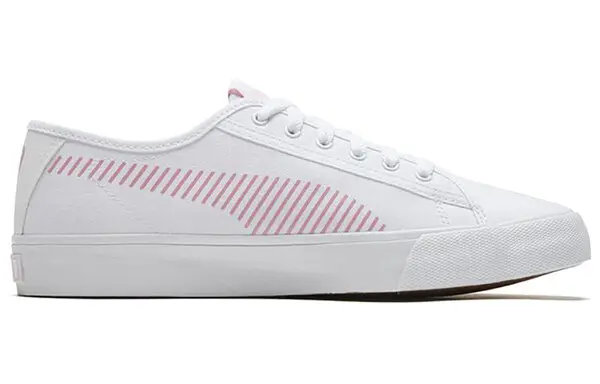 PUMA Bari Lace Up Sneakers - White/pink