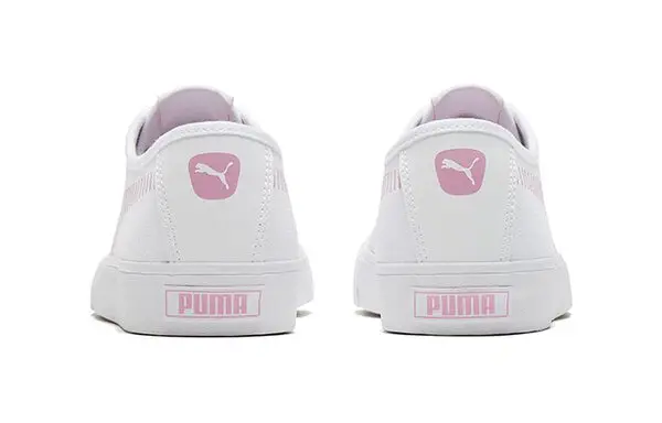 PUMA Bari Lace Up Sneakers - White/pink