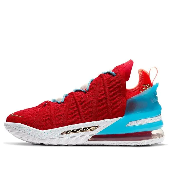 Nike Lebron 18 Ep Basketball Sneakers - Red/blue