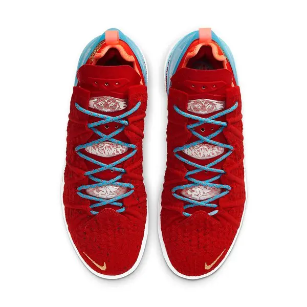 Nike Lebron 18 Ep Basketball Sneakers - Red/blue