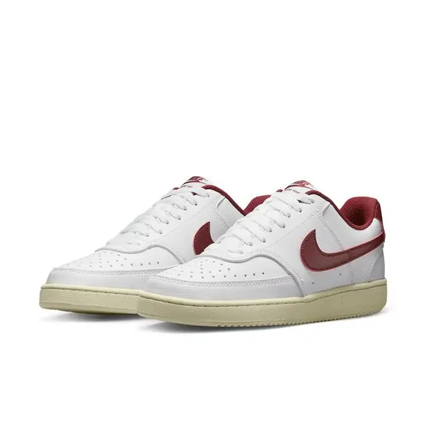 Nike Court Vision Low Top Sneakers - White/red/gold