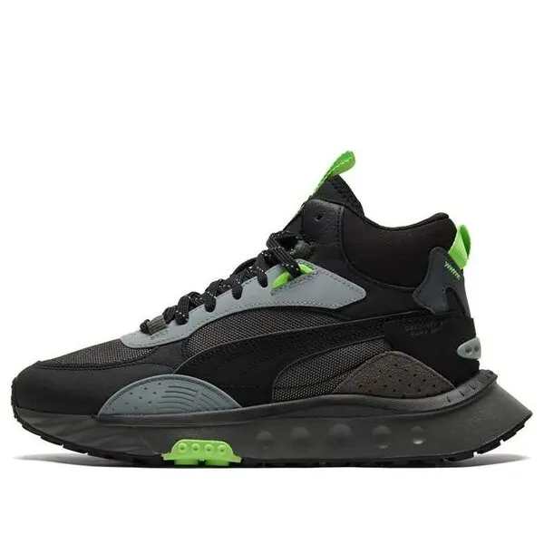 PUMA Wild Rider Mid Sneakers - Black/gray