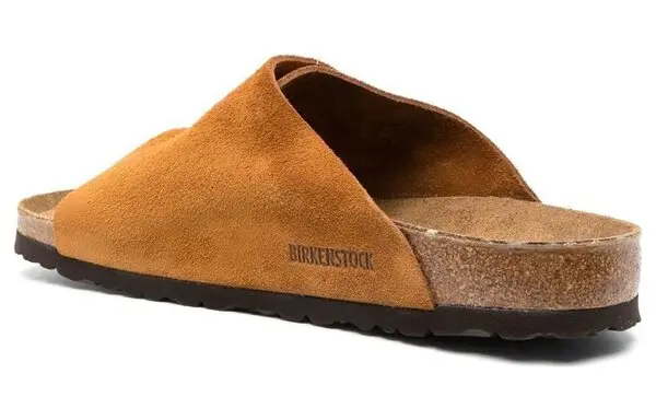 BIRKENSTOCK Zrich Suede Leather Sandals - Mink