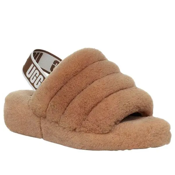 UGG Fluff Yeah Slides - Chestnut