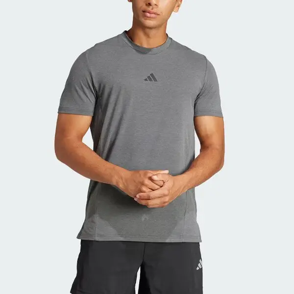 Adidas Designed For Training Workout Tee Asia Sizing 'grey - Dgh Solid Grey