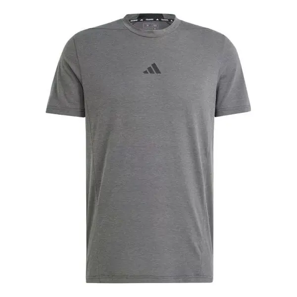 Adidas Designed For Training Workout Tee Asia Sizing 'grey
