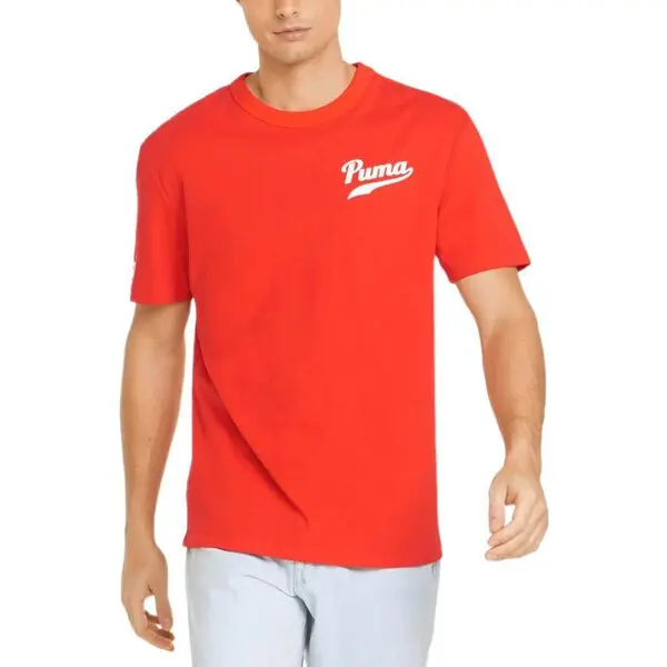 PUMA Word Team Graphic Tee 'red