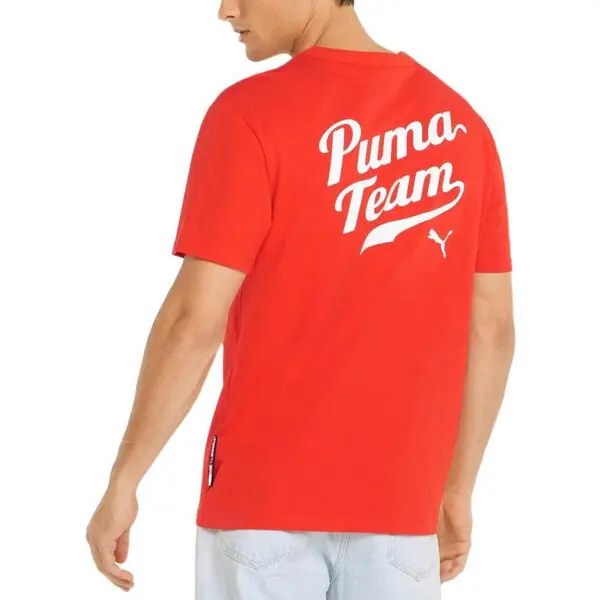 PUMA Word Team Graphic Tee 'red