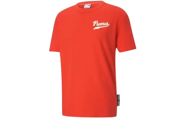 PUMA Word Team Graphic Tee 'red - Red/white