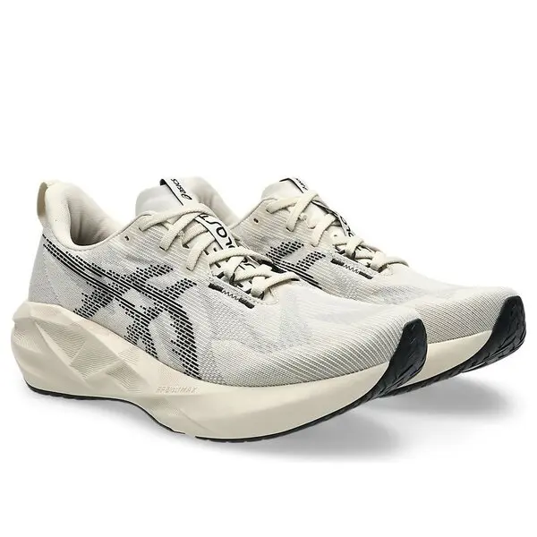 Asics Novablast 5 Lace Up Athletic Sneakers - Oatmeal/black