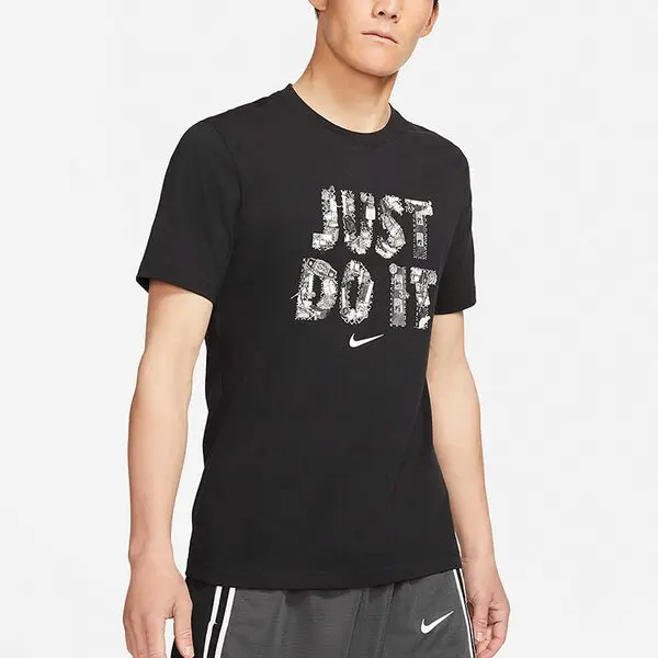 Nike Just Do It" Alphabet Print Short Sleeve Tee