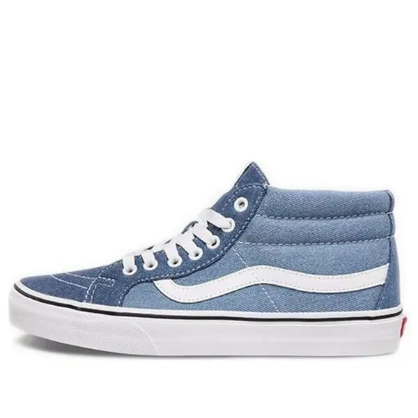 VANS Sk8-mid Reissue Denim Two-tone Mid-top Sneakers - Blue