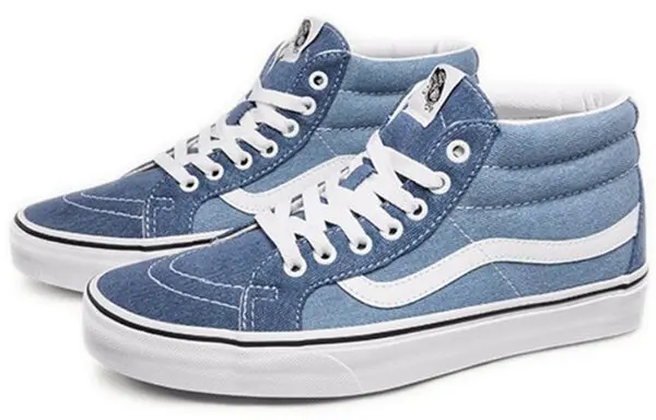 VANS Sk8-mid Reissue Denim Two-tone Mid-top Sneakers
