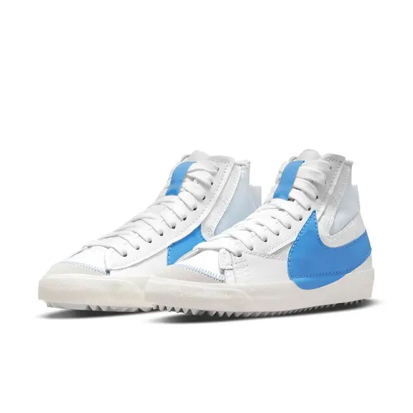 Nike Blazer Mid '77 Jumbo High Top Sneakers - White/blue