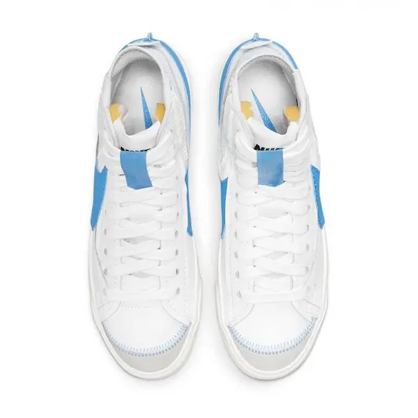 Nike Blazer Mid '77 Jumbo High Top Sneakers - White/blue