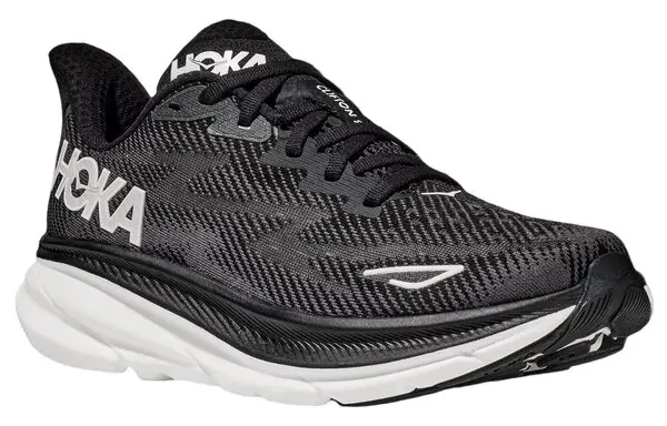 Hoka One One Clifton Athletic Shoes - Black/white