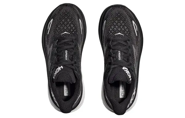 Hoka One One Clifton Athletic Shoes - Black/white
