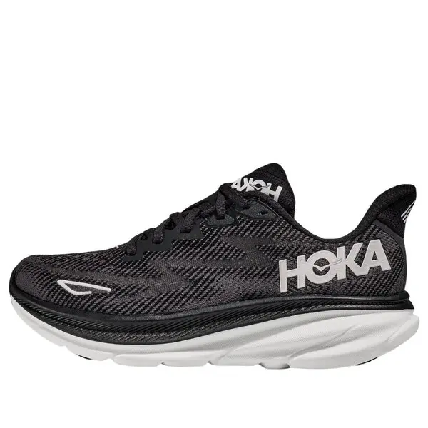 Hoka One One Clifton Athletic Shoes - Black/white
