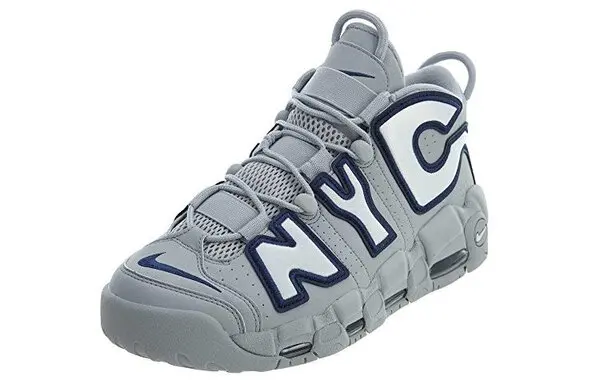 Nike More Uptempo Qs "nyc - Grey/silver