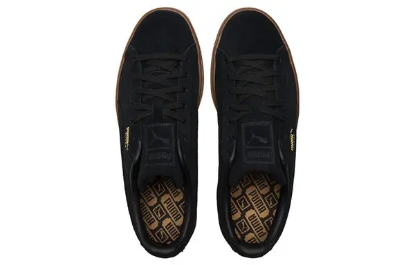 PUMA Suede Gum Low Top Sneakers - Black