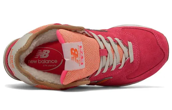 NEW BALANCE 574 Mid Top Sneakers - Pink/yellow/white