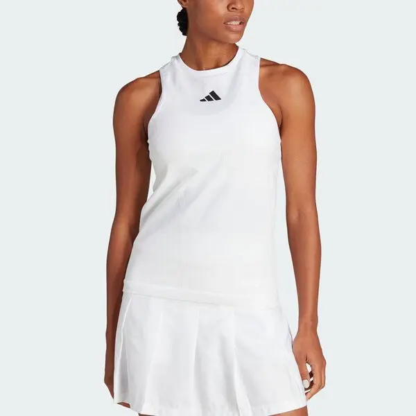 Adidas Aeroready Pro Seamless Tennis Tank Top - White