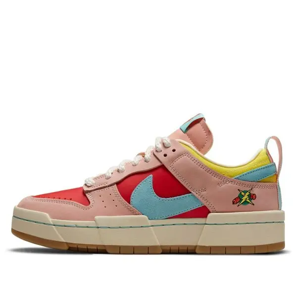 Nike Dunk Low Disrupt "chinese New Year Firecracker" Sneakers - Pink/red/blue