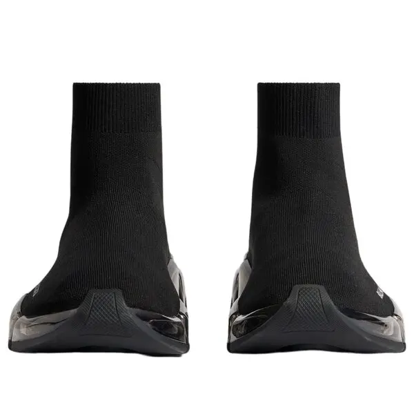 Balenciaga Speed 2.0 Clear Sole Sock Sneakers - Black