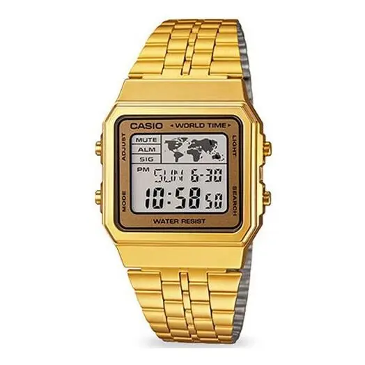 Casio Tone Stainless Steel Digital Watch - Gold