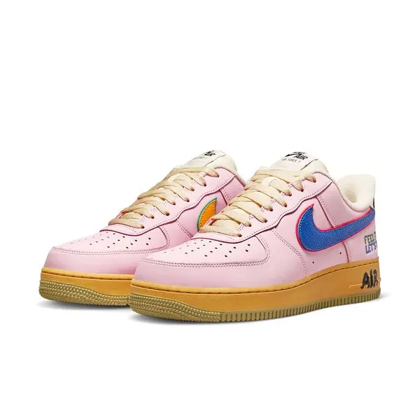Nike Force 1 Low "feel Free, Let's Talk - Pink/blue