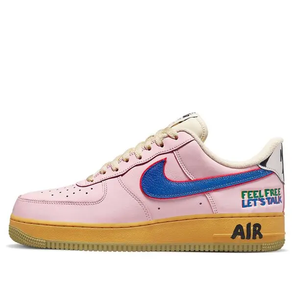 Nike Force 1 Low "feel Free, Let's Talk - Pink/blue