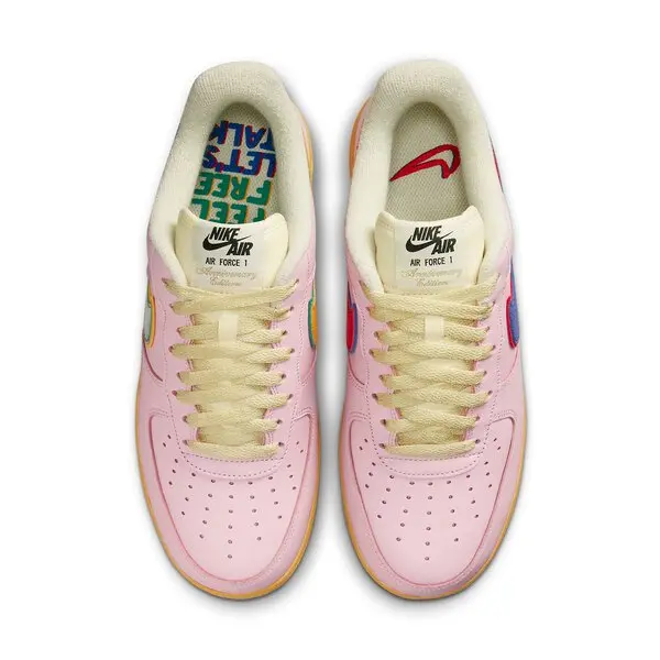 Nike Force 1 Low "feel Free, Let's Talk - Pink/blue