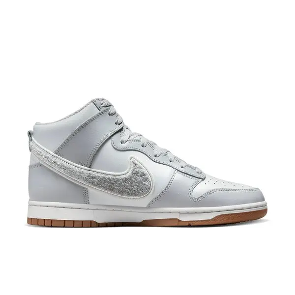 Nike Dunk High "chenille Swoosh Light Smoke Grey