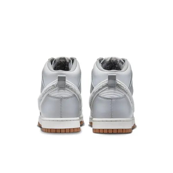 Nike Dunk High "chenille Swoosh Light Smoke Grey