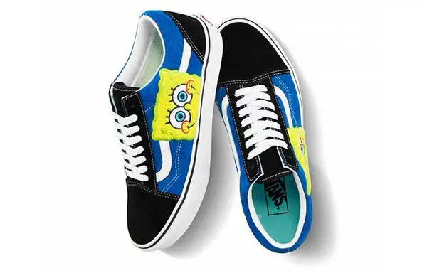 VANS Old Skool "smile Patch" Spongebob Squarepants Sneakers