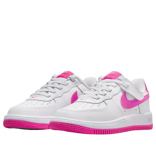 Nike Force 1 Low Easyon Sneakers - White/laser Fuchsia