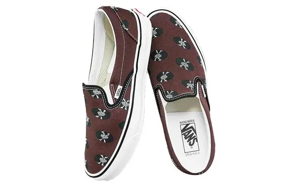 VANS Wacko Maria X Og Classic Slip-on "brown Records - Purple