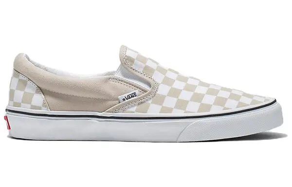 VANS Checkerboard Slip-on Sneakers - White/gray