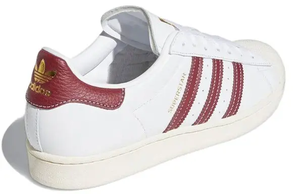 Adidas Superstar Low Top Sneakers - White/red