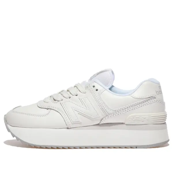 NEW BALANCE 574+ Platform Sneakers - White/grey