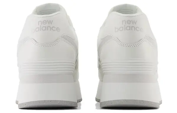 NEW BALANCE 574+ Platform Sneakers - White/grey