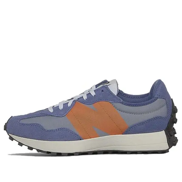NEW BALANCE 327 Magnetic Blue Varsity Orange - Black/blue