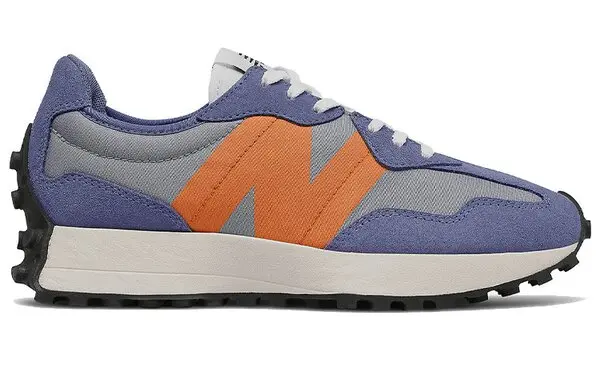 NEW BALANCE 327 Magnetic Blue Varsity Orange - Black/blue