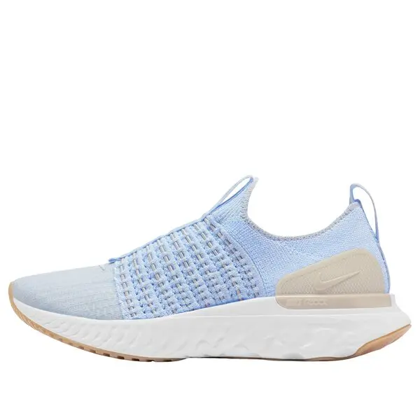Nike React Phantom Run Flyknit 2 Athletic Sneakers - Blue/white