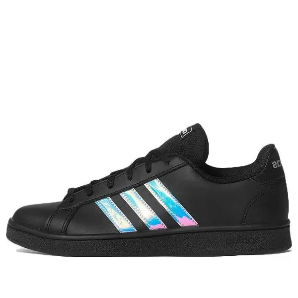 Adidas Grand Court Base Sneakers - Core Black/iridescent/cloud White